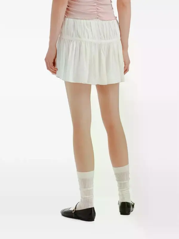 B+AB Button-up Ruffled Mini Skirt