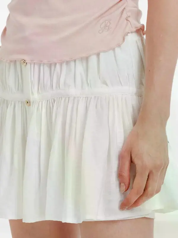 B+AB Button-up Ruffled Mini Skirt