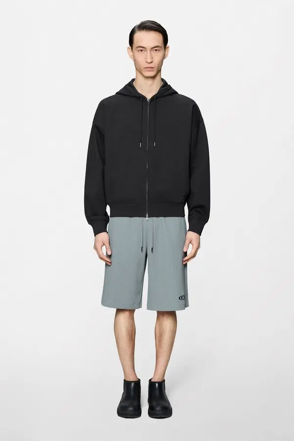 Rains Classic Zip Hoodie - Black