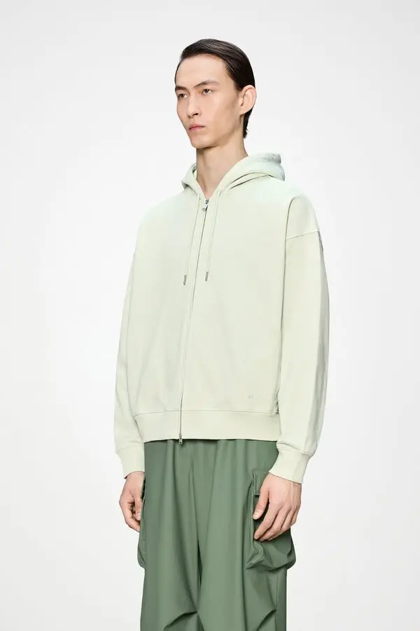 Rains Classic Zip Hoodie - Green