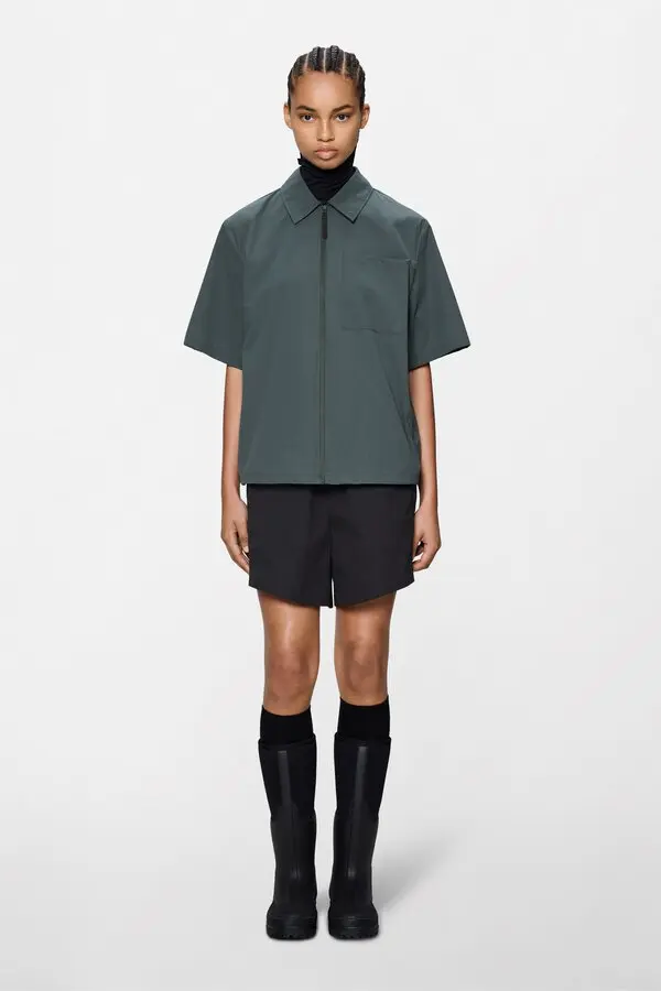 Rains Mito Short Sleeve Shirt - Grey