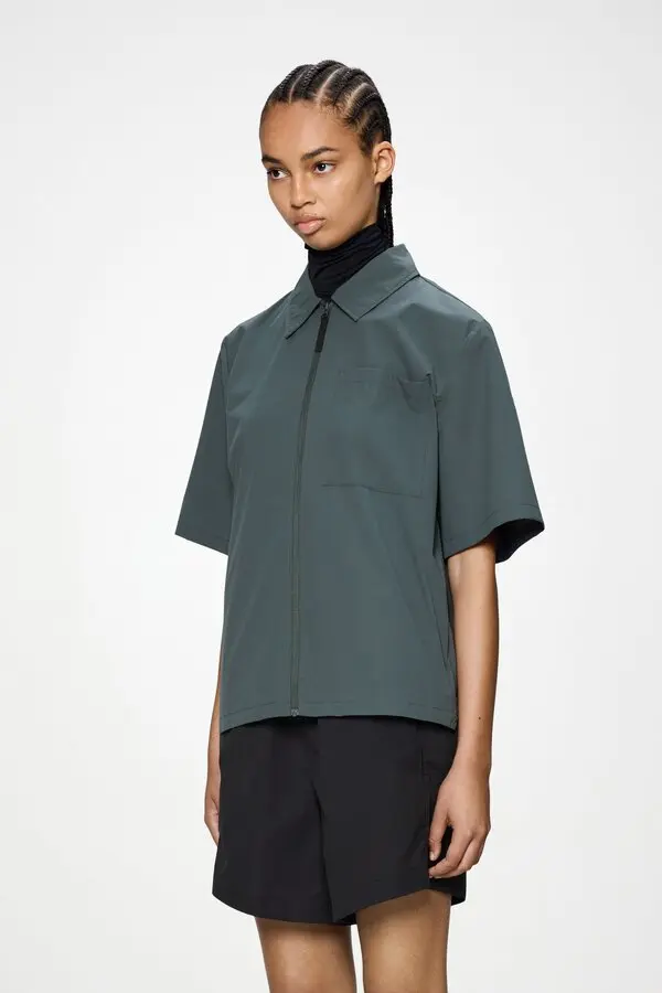 Rains Mito Short Sleeve Shirt - Grey