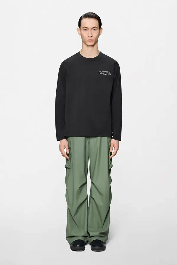 Rains Classic Long Sleeve T-shirt - Black