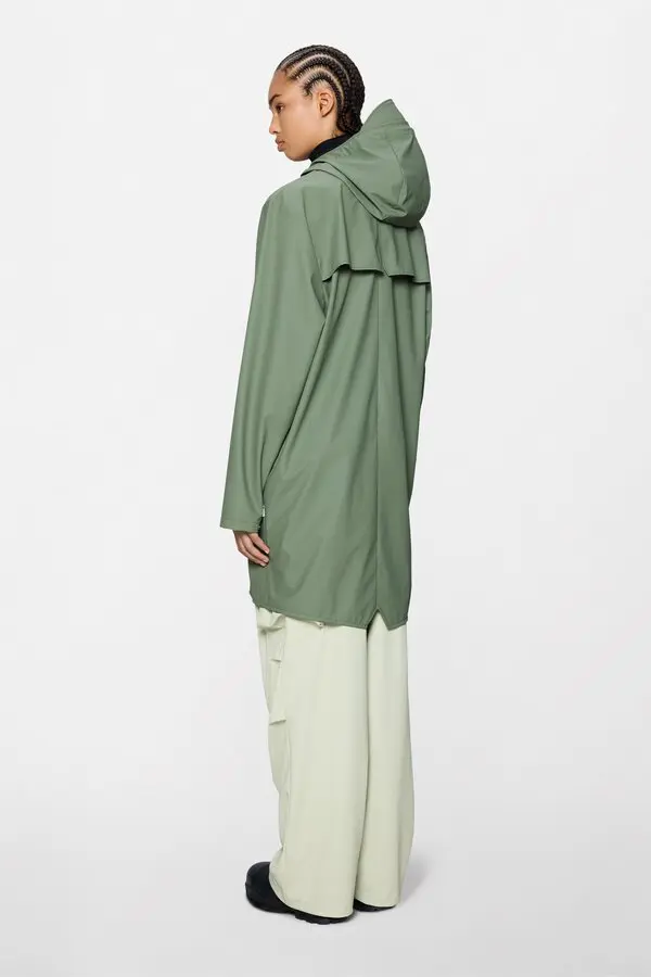 Rains Long Jacket - Green