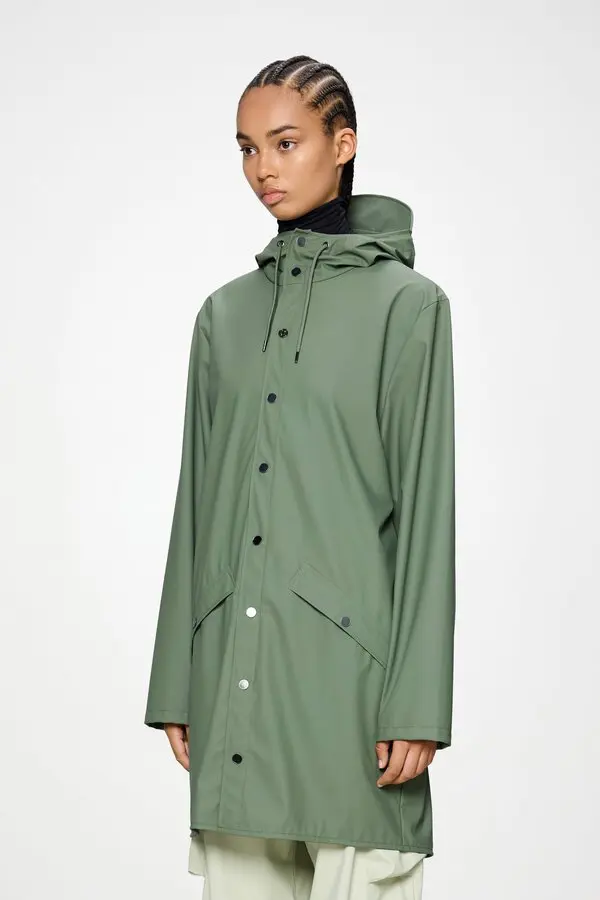 Rains Long Jacket - Green
