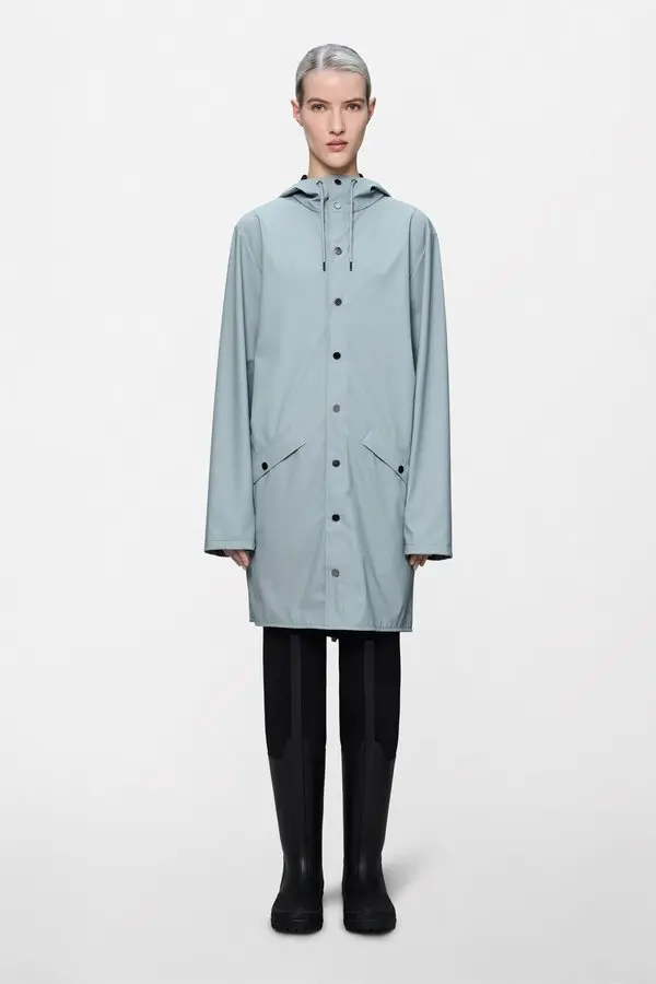 Rains Long Jacket - Pool