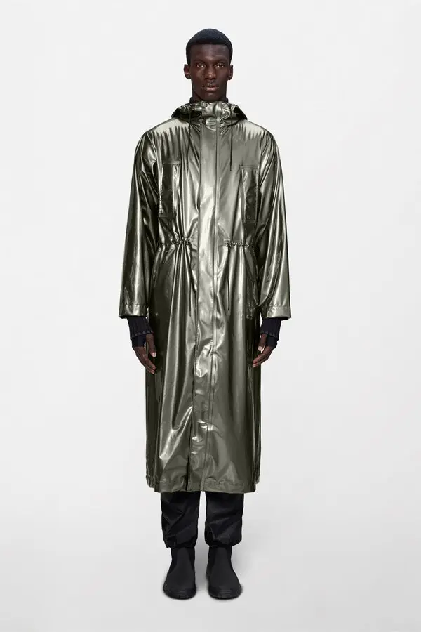 Rains Bold Longest Jacket - Grey