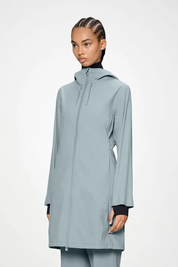 Rains Suva Hardshell Long W Jacket - Pool