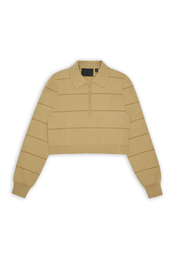 Rains Striped Knit W Long Sleeve Polo