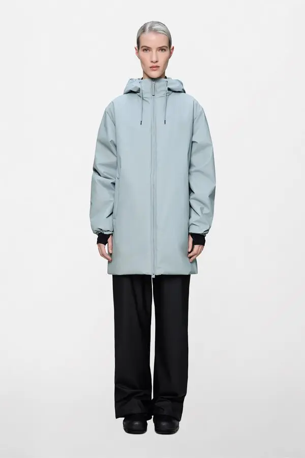 Rains Lohja Long Insulated Jacket - Pool