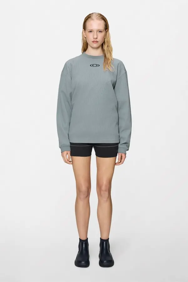 Rains Waffle Long Sleeve T-shirt Splash - Pool