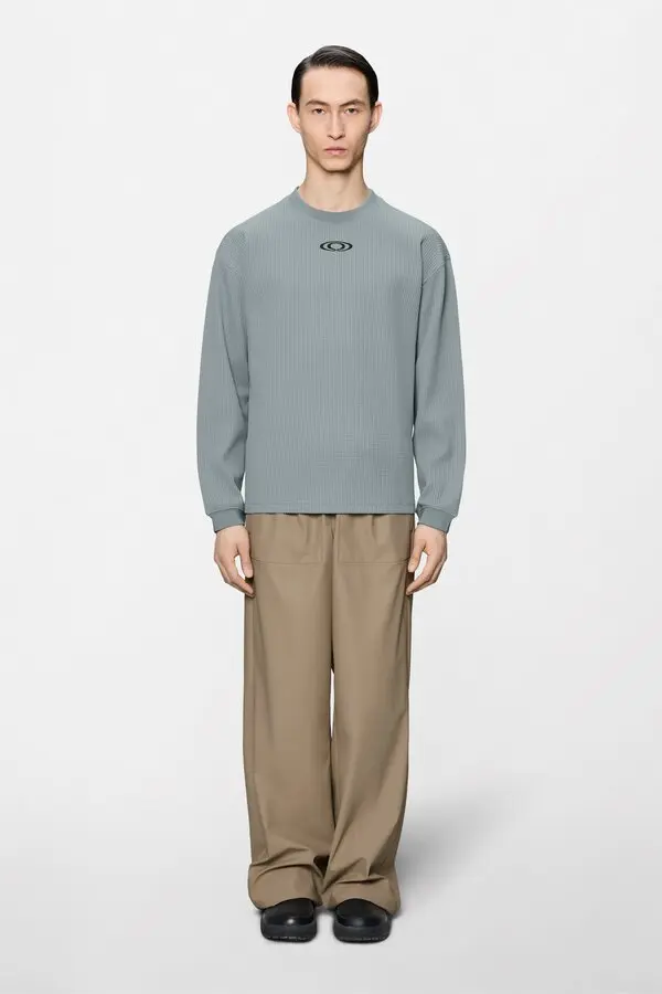 Rains Waffle Long Sleeve T-shirt Splash - Pool