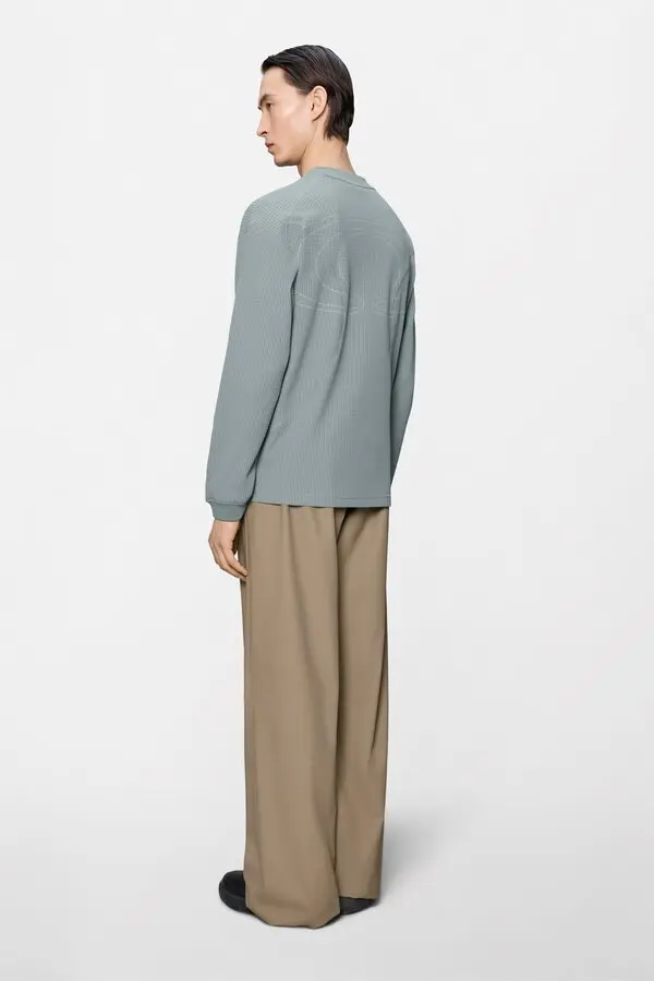 Rains Waffle Long Sleeve T-shirt Splash