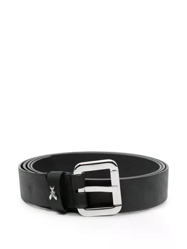 Patrizia Pepe Fly Plaque Buckle Belt - Black