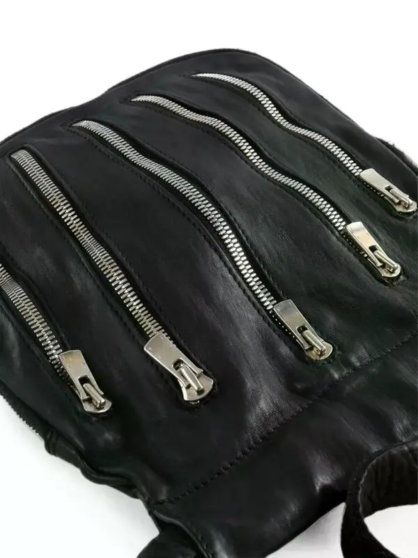 Guidi Multi-zip Leather Belt Bag