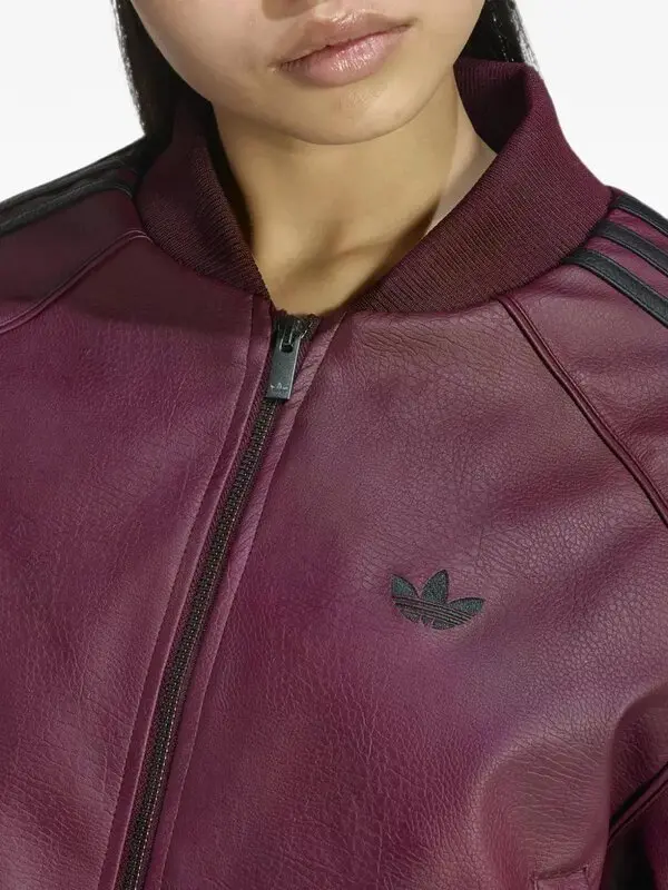 Adidas Embroidered Stripe Bomber Jacket