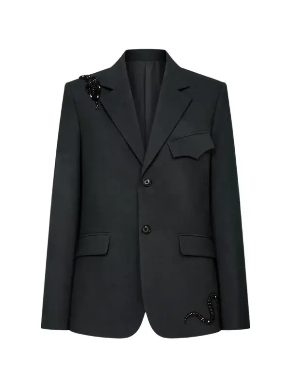 Zadig&Voltaire Vanille Crystal-embellished Blazer - Black