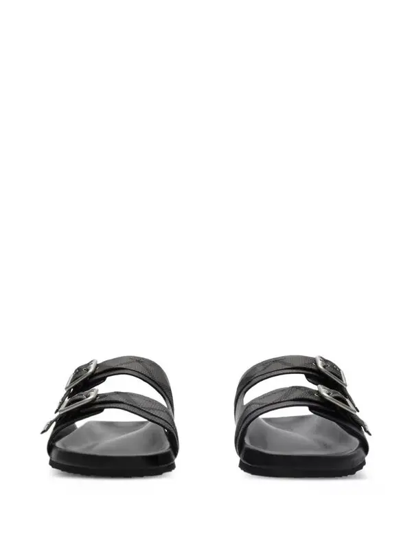 Burberry Leather Urchin Sandals - Black
