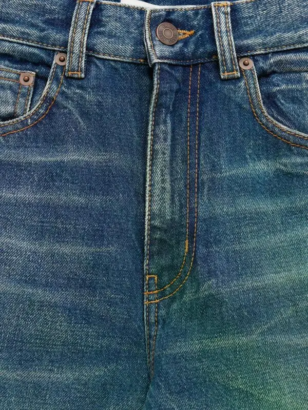 Chloé Faded Frayed-hem Bootcut Jeans