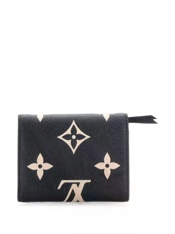 LOUIS VUITTON Victorine Wallet Bicolor Monogram Empreinte Giant Small Wallets
