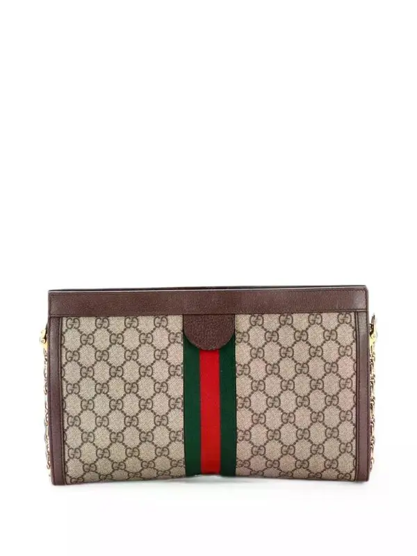 Gucci Ophidia Chain Gg Coated Canvas Medium Shoulder Bag