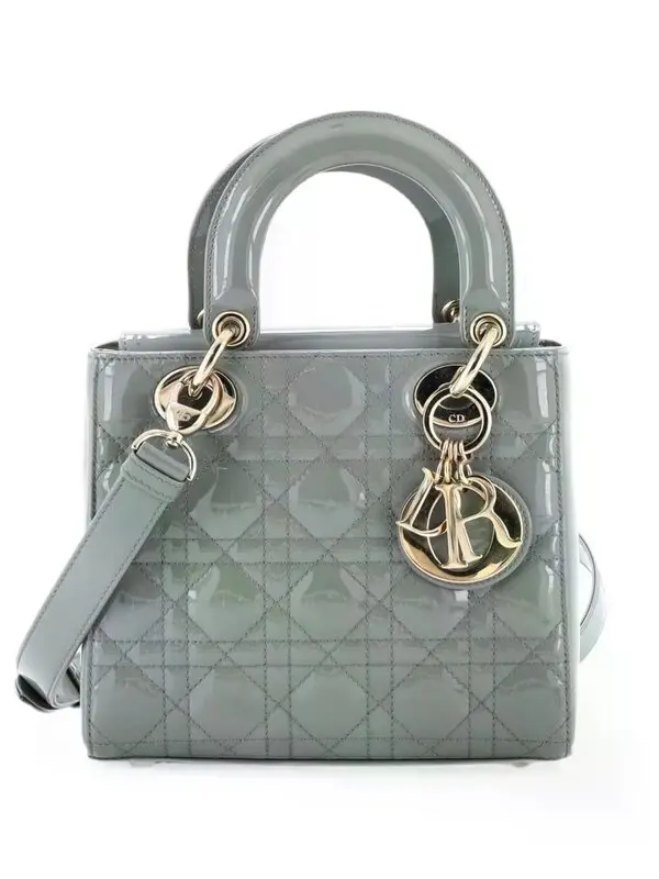 Dior Lady Small Satchel Bag - Grey