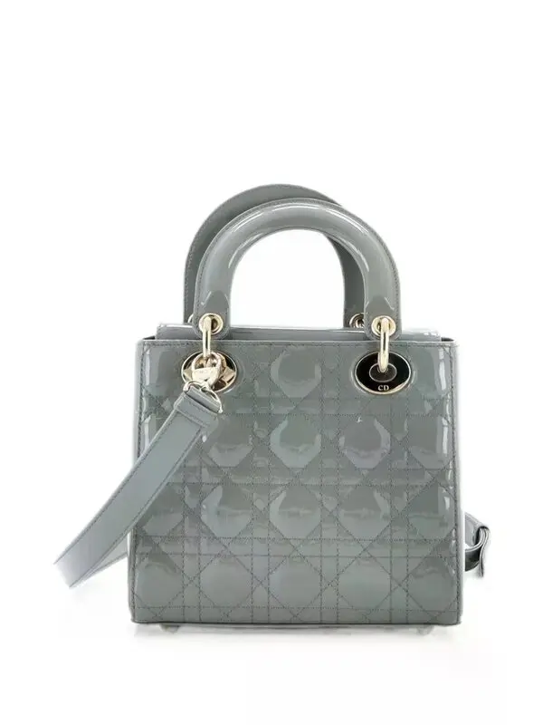 Dior Lady Small Satchel Bag - Grey