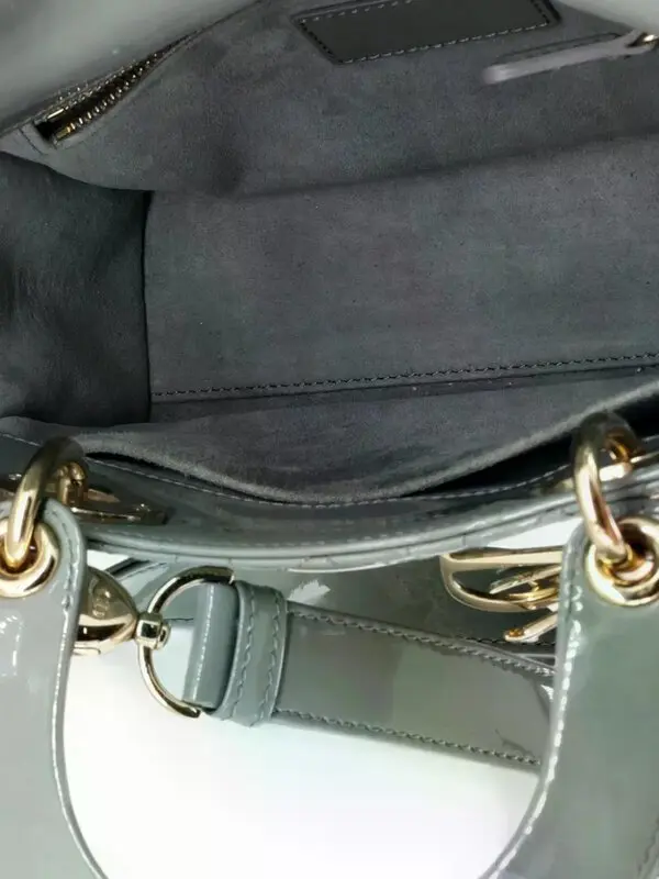 Dior Lady Small Satchel Bag - Grey