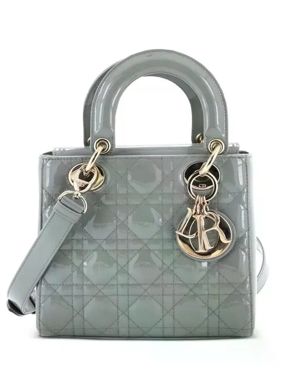 Dior Lady Small Satchel Bag - Grey