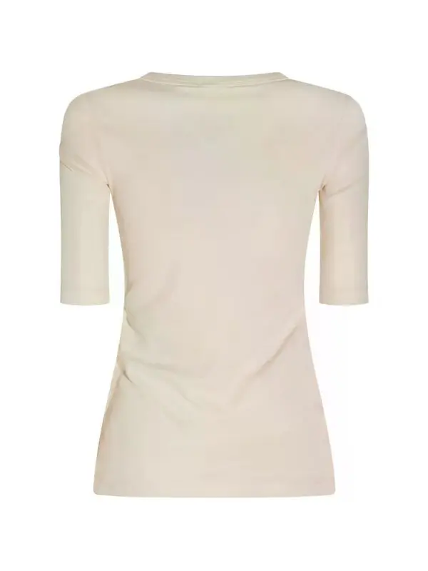 Fabiana Filippi Scoop Neck T-shirt - Neutrals