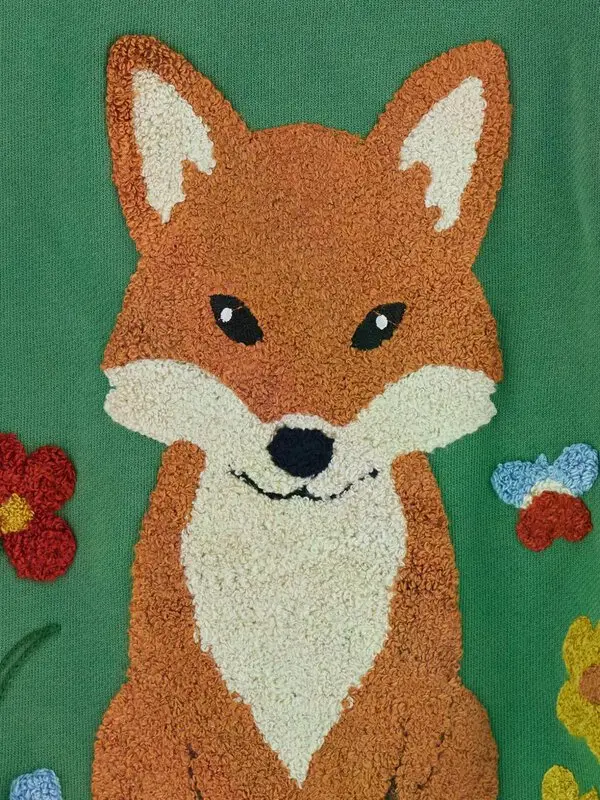FOUND Embroidered Wildlife Hoodie