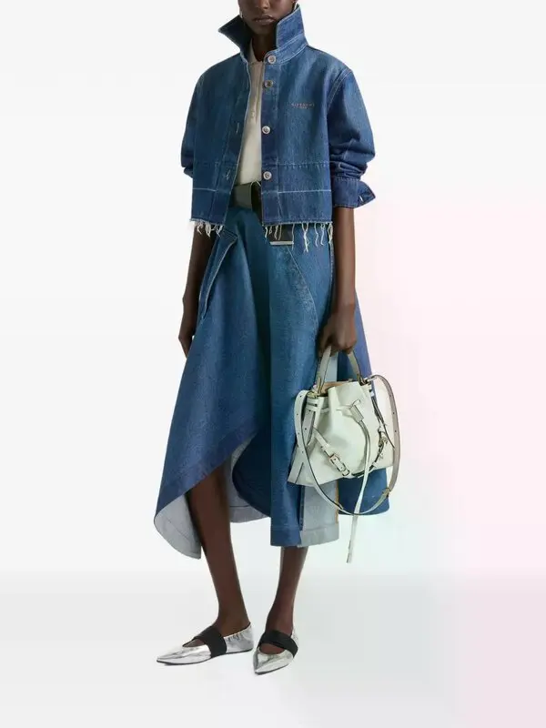 Givenchy Raw-edge Denim Shirt - Blue