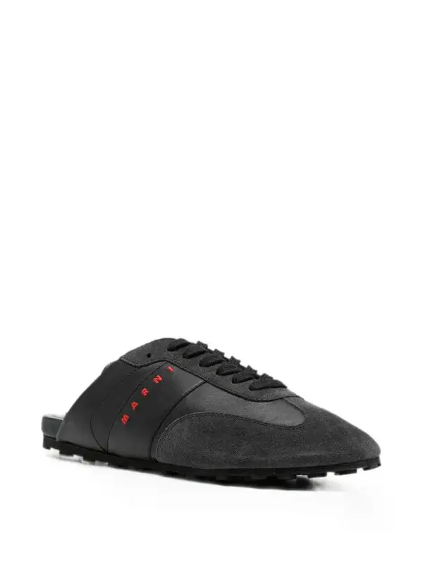 Marni Softy Socce Logo-print Leather Sneakers