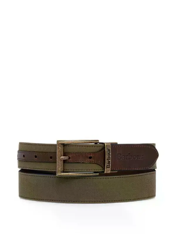 Barbour Reversible Leather Logo-debossed Belt
