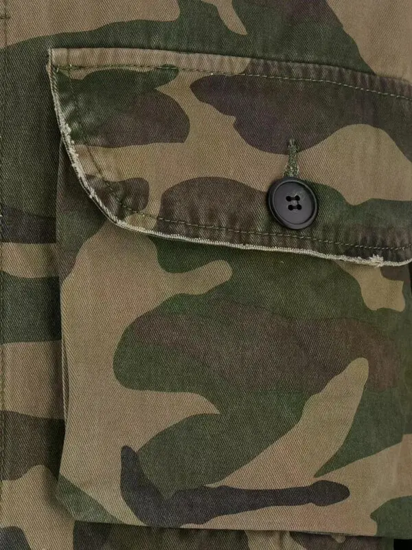 FOUND Camouflage-print Multi-pocket Jacket