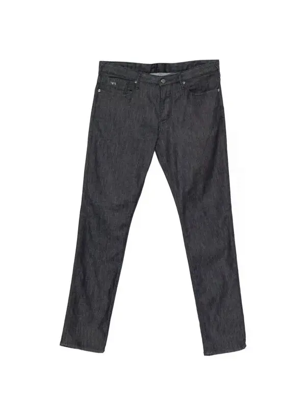 Emporio Armani Logo Plaque Slim Cut Jeans
