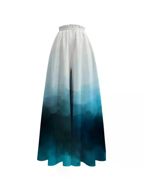 DIARRABLU Gradient Print Palazzo Pants