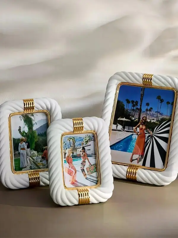 Jonathan Adler Twisted-rope Gold-tone Picture Frame