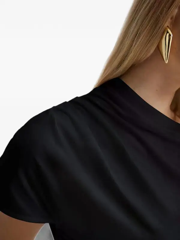 Anna Quan Astra One-shoulder Draped T-shirt