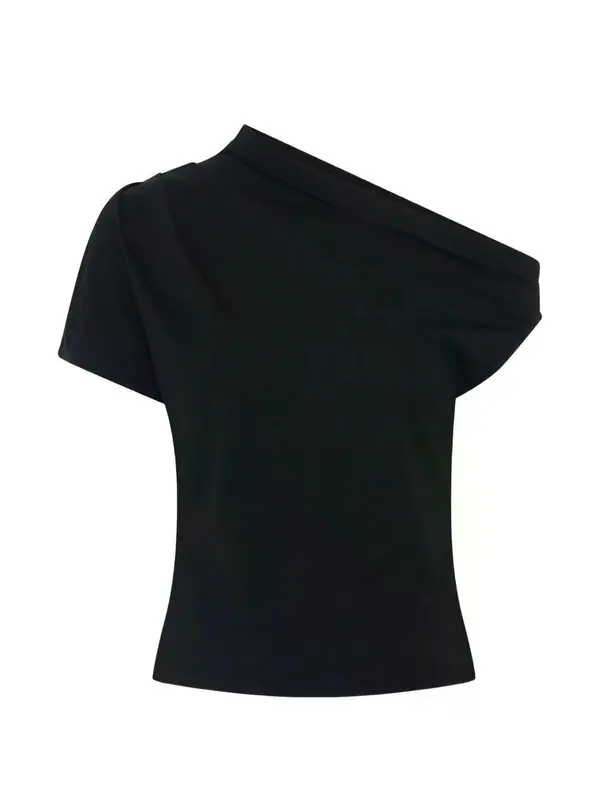 Anna Quan Astra One-shoulder Draped T-shirt