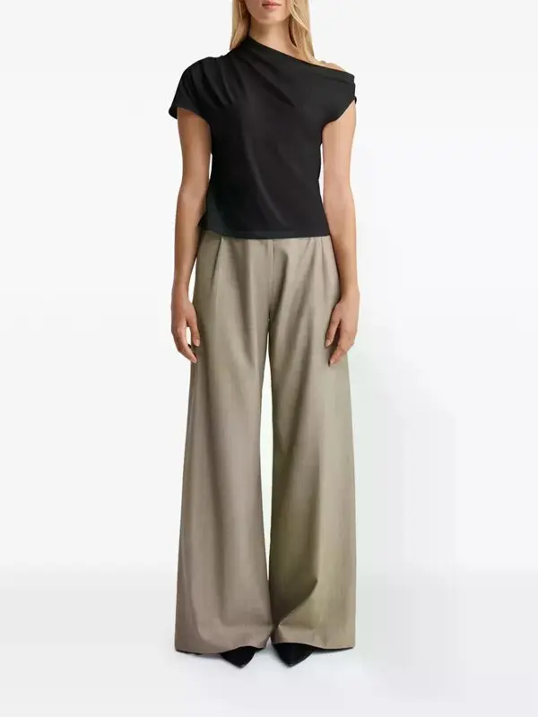 Anna Quan Astra One-shoulder Draped T-shirt