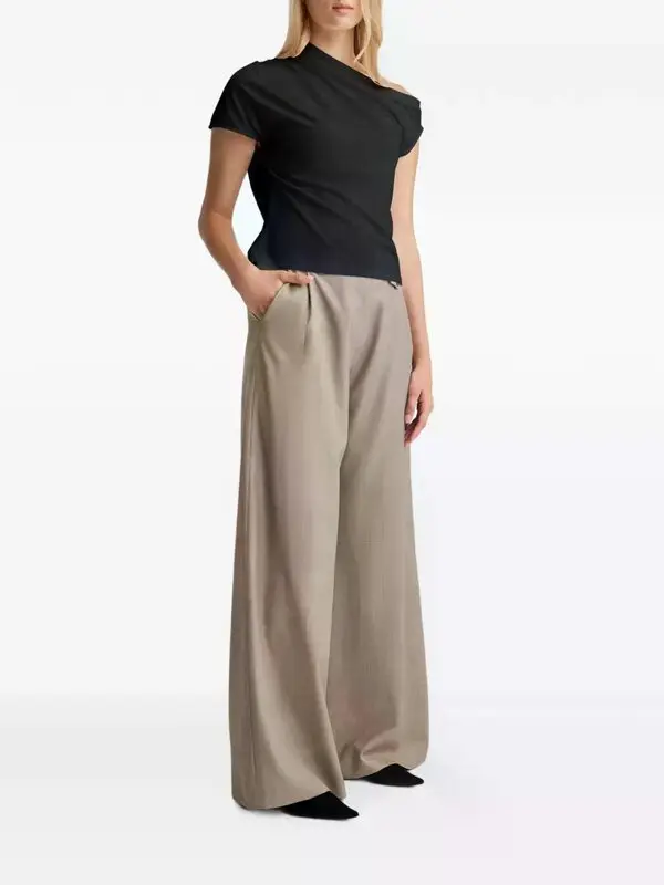 Anna Quan Astra One-shoulder Draped T-shirt