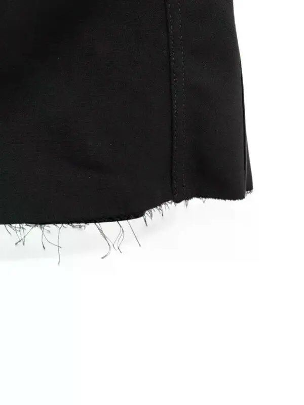 Rick Owens Strapless Raw Hem Top