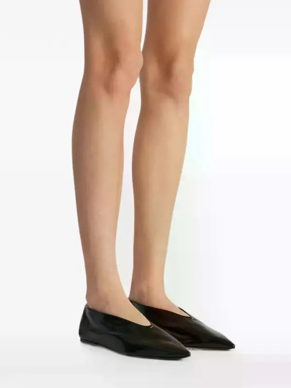 Khaite Staple-detail Ballet Flats