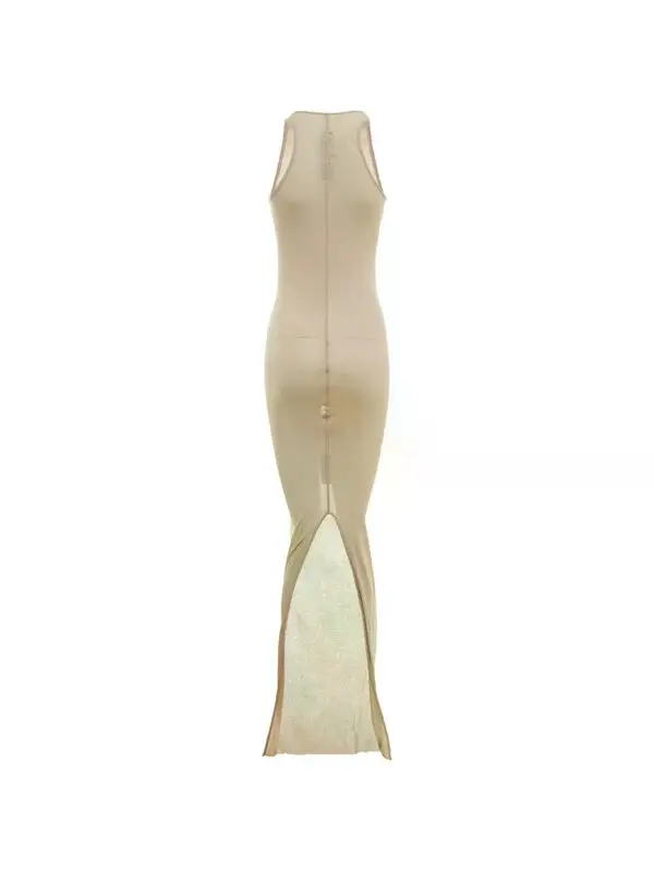 Rick Owens Ribbed Semi-sheer Maxi Dress