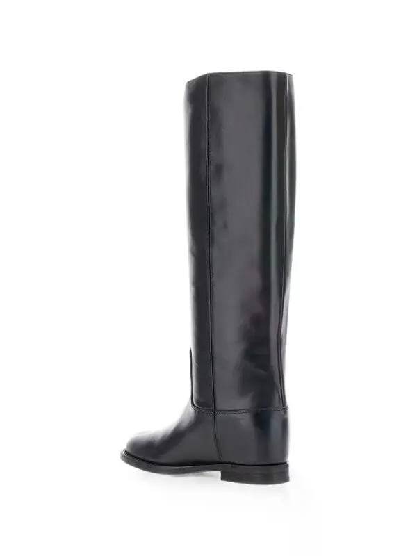 VIA ROMA 15 Logo Plaque Cut-out Boots