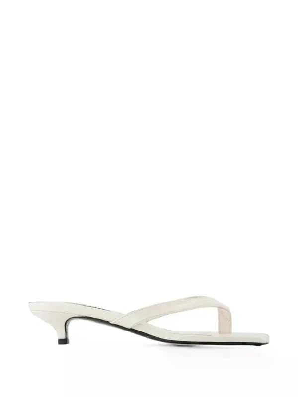TOTEME Square-toe Leather Sandals
