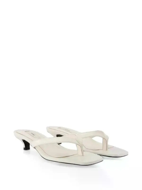 TOTEME Square-toe Leather Sandals