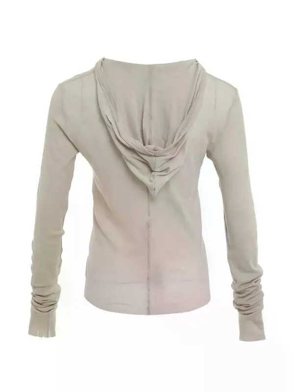 Rick Owens Long-sleeve Semi-sheer Hoodie