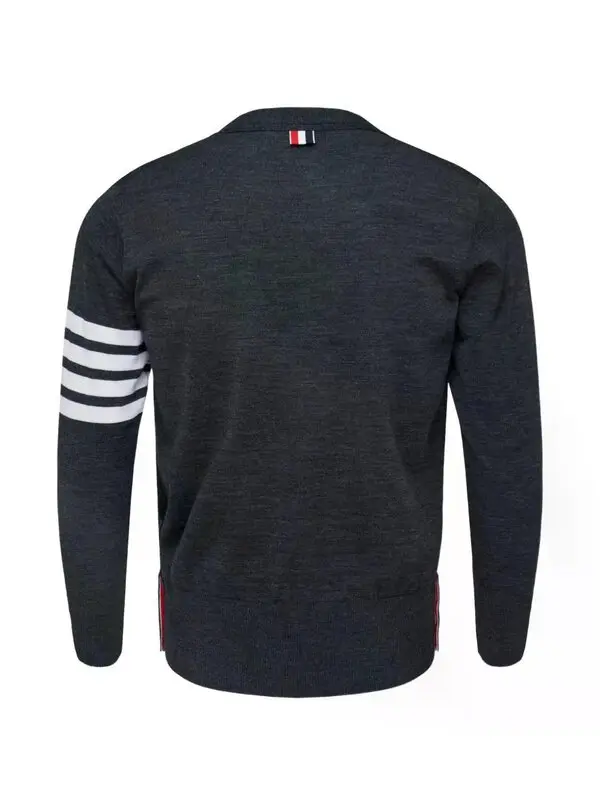Thom Browne 4-bar V-neck Cardigan